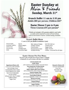 Easter Brunch Buffet at Alvin & Friends | Alvin and Friends